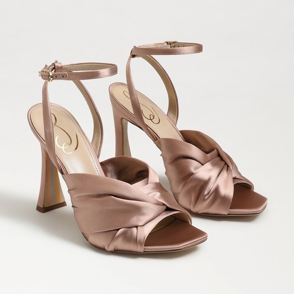 Sam Edelman | Shoes | Sam Edelman Lavender Praline Satin Heel 95 | Poshmark